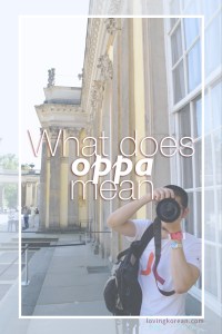 What does oppa mean? – Loving Korean